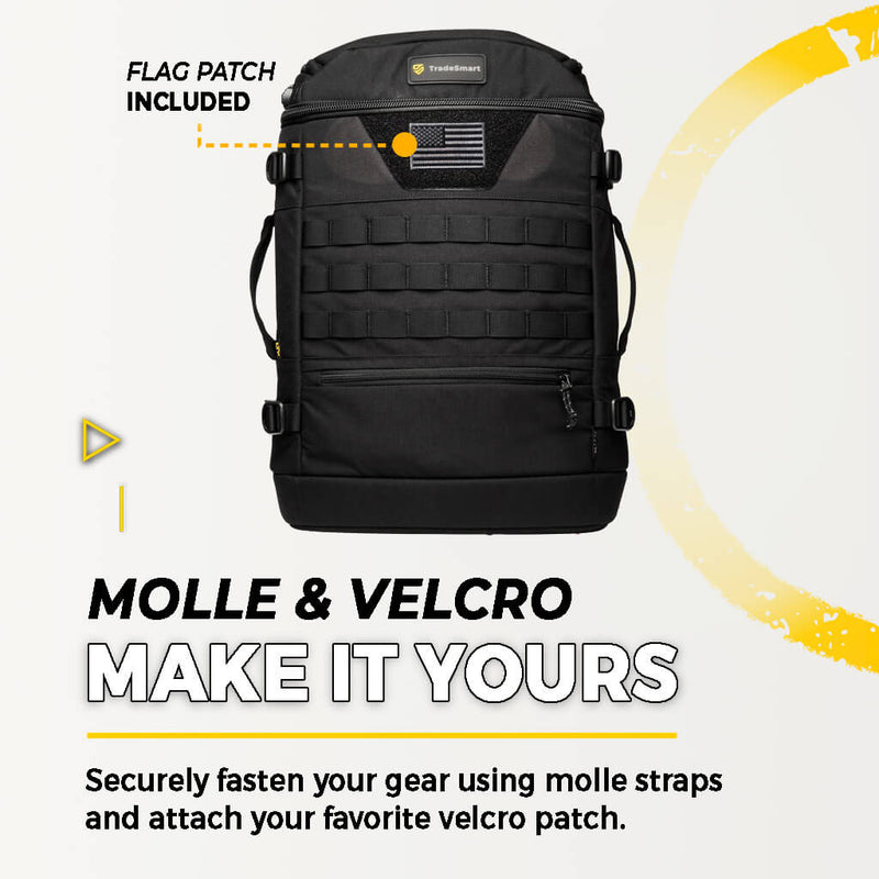 TSA-Approved Tactical Backpack with 3 Locks | TradeSmart Safety ...
